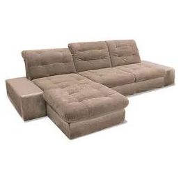 Sit & More Ecksofa SIT & MORE "Pale L-Form" Sofas Gr. B/H/T: 280cm x 84cm x 183cm, Softstruktur, Recamiere links, mit Bettfunktion, beige inklusive Kopfteilverstellung, wahlweise mit Bettfunktion