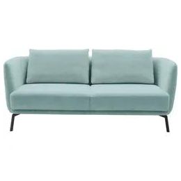 Schöner Wohnen 2,5-Sitzer SCHÖNER WOHNEN-KOLLEKTION "Pearl - 5 Jahre Hersteller-Garantie, auch in Bouclé" Sofas Gr. B/H/T: 190cm x 71cm x 91cm, Velours, blau (petrol) Maße (BHT): 1907191 cm, Füße Metall