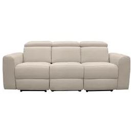 3-Sitzer Home Affaire "Sentrano" Sofas Gr. B/H/T: 209cm x 82cm x 98cm, Struktur fein, mit motorischer Relaxfunktion-mit USB-Anschluss, beige auch mit elektrischer Funktion USB-Anschluß, in 4 Bezugsvarianten