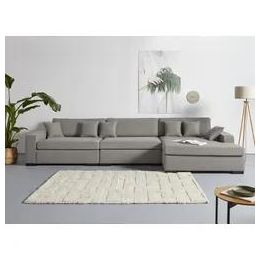 Guido Maria Kretschmer Home & Living Sofa-Eckelement GUIDO MARIA KRETSCHMER HOME & LIVING "Skara XXL L-Form" Polsterelemente Gr. Struktur fein, Ottomane rechts, Federkernpolsterung, beige (greige) Lounge-Sofa XXL mit Federkern-Polsterung, in vielen Bezugsvarianten