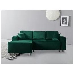 Guido Maria Kretschmer Home & Living Ecksofa GUIDO MARIA KRETSCHMER HOME & LIVING "Györ" Sofas Gr. B/H/T: 235cm x 88cm x 160cm, Samtoptik, Recamiere links, ohne Bettfunktion-ohne Bettkasten, rot L-Form, wahlweise mit Bettfunktion und Bettkasten incl. 2 Zierkissen