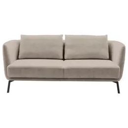 Schöner Wohnen 2,5-Sitzer SCHÖNER WOHNEN-KOLLEKTION "Pearl - 5 Jahre Hersteller-Garantie, auch in Bouclé" Sofas Gr. B/H/T: 190cm x 71cm x 91cm, Velours, beige (sand) Maße (BHT): 1907191 cm, Füße Metall