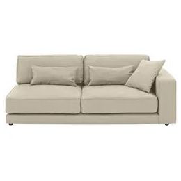 Ecksofa OTTO products "Grenette" Sofas Gr. B/H/T: 201cm x 77cm x 102cm, Baumwollmix, Armlehne rechts, Armlehne rechts, beige (natur) frei oder als Teil des Modulsofas, Baumwollmix recycelte Stoffe