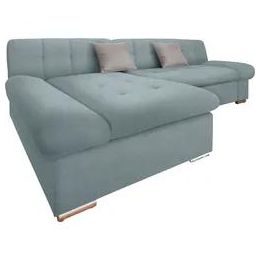 Ecksofa Trendmanufaktur "Reggae II, L-Form" Sofas Gr. B/H/T: 237cm x 78cm x 156cm, Struktur, Recamiere links, ohne Bettfunktion, grün (salbei) wahlweise mit Bettfunktion