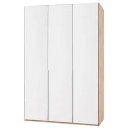 Kleiderschrank wimex "New York", weiß (struktureichefarben hell, front weiß), B:180cm H:208cm T:58cm, Schränke, in vielen Breiten, 208 oder 236cm hoch