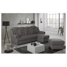 Ecksofa Home Affaire "Boston L-Form" Sofas Gr. B/H/T: 262 cm x 102 cm x 165 cm, Kunstleder SOFTLUX, Recamiere rechts, Ohne Bettfunktion-ohne Bettkasten, braun (fango) Gemütliches Ecksofa mit hoher Rückenlehne in klassischem Design