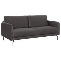 3-Sitzer CREATION BY ROLF BENZ "CR.450, Designsofa, edles Sofa, Loungesofa, Ledersofa, klares Design" Sofas Gr. B/H/T: 190cm x 85cm x 95cm, Leder OSKAR, braun (graubraun 534-49) Armlehne sehr schmal, Breite 190 cm, Alugussfuß Umbragrau