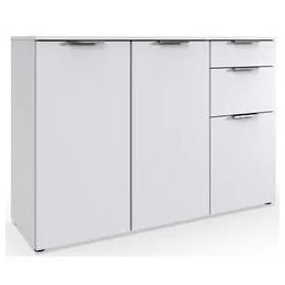 Kombikommode wimex "Level by fresh to go" Sideboards Gr. B/H/T: 122 cm x 84 cm x 41 cm, 2 St., weiß 3-türig, mit 2 Schubladen und soft-close Funktion, 122cm breit