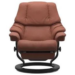 Relaxsessel stressless "Reno" Sessel Gr. Leder PALOMA, PowerTM Leg & Back-Classic Base Schwarz-M, B/H/T: 79cm x 98cm x 78cm, rot (henna paloma) elektrisch verstellbar, optional 2-motorisch, Größe M & L