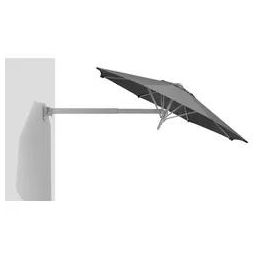 Sonnenschirm Schneider SCHIRME "»Muro« Wandschirm, Ø 250 cm", grau (anthrazit), Obermaterial: 100% Polyester, Standschirme, hochwertiger Schattenspender für Ihren Garten