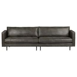 3-Sitzer Woood "Rodeo Classic" Sofas Gr. B/H/T: 275cm x 83cm x 88cm, schwarz H 83 x B 275 T 88 cm