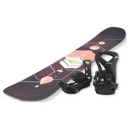 F 2 Snowboard F2 "FTWO Gipsy woman peach" Gr. 139, schwarz, Snowboards, 139, Holzwerkstoff, Fiberglas, Inkl. Bindung mit Befestigungsmaterialien