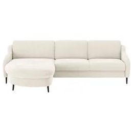 Sit & More Ecksofa SIT & MORE "Soul L-Form" Sofas Gr. B/H/T: 296cm x 90cm x 189cm, Luxus-Microfaser ALTARA NUBUCK, Recamiere links, mit Bettfunktion, beige (elfenbein) wahlweise mit Bettfunktion