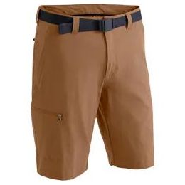 Funktionsshorts Maier Sports "Huang" Gr. 68, Normalgrößen, braun (rostbraun) Herren Hosen Shorts, kurze Outdoor-Hose, Bermudas mit 4 Taschen, Regular Fit