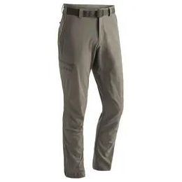 Funktionshose Maier Sports "Torid slim" Gr. 66, Normalgrößen, braun (schlamm) Herren Hosen Wanderhose, atmungsaktive Outdoor-Hose, 4 Taschen, Slim Fit