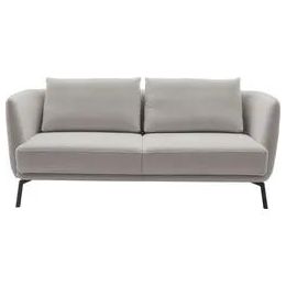 Schöner Wohnen 2,5-Sitzer SCHÖNER WOHNEN-KOLLEKTION "Pearl - 5 Jahre Hersteller-Garantie, auch in Bouclé" Sofas Gr. B/H/T: 190 cm x 71 cm x 91 cm, Boucle, silberfarben (silber) Maße (BHT): 1907191 cm, Füße Metall