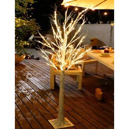 RAIKOU LED Baum Lichtenbaum / warm-weiße LEDs in Birkenmuster Lichterbaum Weihnachten