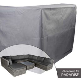 Abdeckhaube Poly Rattan Gartenmöbel Paradise 280x270x70cm - Brast