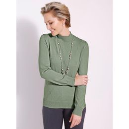 Strickpullover CLASSIC "Pullover" Gr. 46, grün (eucalyptus) Damen Pullover Rollkragenpullover