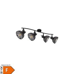 etc-shop RGB LED Deckenstrahler, schwarz, Spots verstellbar, L 87 cm