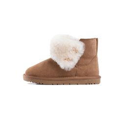 Gooce Snowboot 'Junia' Jungen Gr&ouml;&szlig;e 31 creme / kastanienbraun