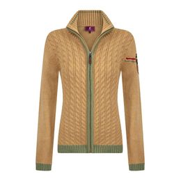 Williot Strickjacke Damen Größe M marine / senf / khaki / dunkelrot