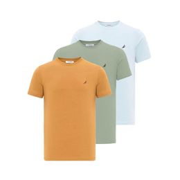 Moxx Paris Shirt Herren Größe L blau / grün / orange