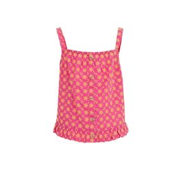 WE Fashion Blusentop Mädchen Größe 122/128 gelb / hellpink