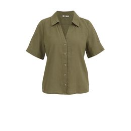 WE Fashion Bluse Damen Gr&ouml;&szlig;e L oliv