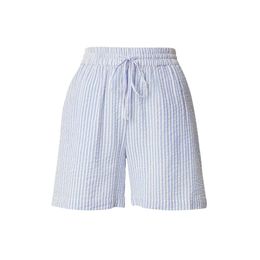 Pieces Shorts 'PCSally' Damen Größe 34 hellblau / weiß