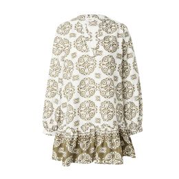 Jacqueline de Yong JDY Kleid 'ANNA' Damen Größe 34 oliv / weiß Winterkleid