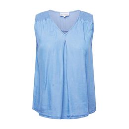 Only Carmakoma Top 'LAURA' Damen Gr&ouml;&szlig;e 5XL blue denim