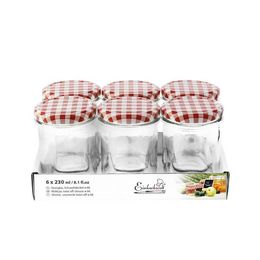 Schraubdeckelglas 6er Set je 230 ml