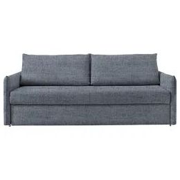 Schlafsofa Bali "Pisa" Sofas Gr. H/T: 93cm x 98cm, Gelform-Matratze, blau mit 3 Matratzenarten, Lattenrost, stabiles Untergestell