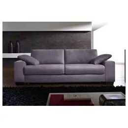 Schlafsofa Bali "Norwalk" Sofas Gr. 140cm x 200cm, Struktur fein, Premium: Ergoflex Lattenrost mit Gelformmatratze, grau Dauerschlaffunktion, mit Unterfederung Lattenrost und Matratze