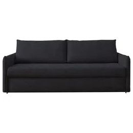 Schlafsofa Bali "Pisa" Sofas Gr. H/T: 93cm x 98cm, Tonnen-Taschenfederkern-Matratze, grau (anthrazit) mit 3 Matratzenarten, Lattenrost, stabiles Untergestell