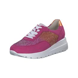 Waldläufer WALDLÄUFER Sneaker low 'Feli' Damen Größe 36 gold / rot