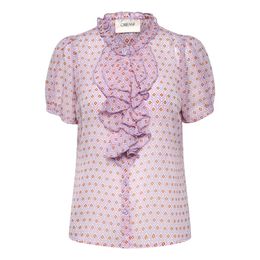 Cream Bluse 'Kinia' Damen Gr&ouml;&szlig;e XXXL cognac / lavendel / offwhite
