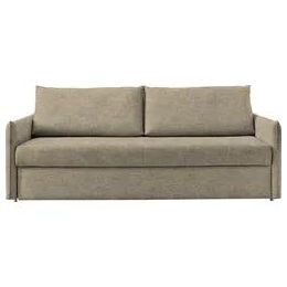 Schlafsofa Bali "Pisa" Sofas Gr. H/T: 93cm x 98cm, 7-Zonen Kaltschaummatratze, braun (hellbraun) mit 3 Matratzenarten, Lattenrost, stabiles Untergestell