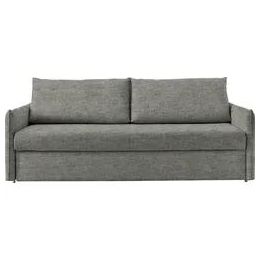 Schlafsofa Bali "Pisa" Sofas Gr. H/T: 93cm x 98cm, Tonnen-Taschenfederkern-Matratze, grau mit 3 Matratzenarten, Lattenrost, stabiles Untergestell