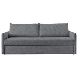 Schlafsofa Bali "Pisa" Sofas Gr. H/T: 93cm x 98cm, Gelform-Matratze, blau (blaugrau) mit 3 Matratzenarten, Lattenrost, stabiles Untergestell