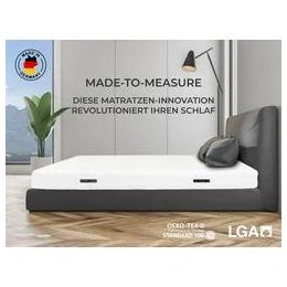 Kaltschaummatratze Machalke "Mac Dreamy de Luxe" Matratzen Gr. flexibel (0 kg - 100 kg), 20 cm, Kombination B2, Material oben: Kunstfaser-Lyocell (Tencel) Material unten: Kunstfaser-Lyocell (Tencel)-Baumwolle, B/L: 100 cm x 200 cm, 1 St., weiß Premium Matratze in verschiedenen Größen, luxuriöse Wendematratze