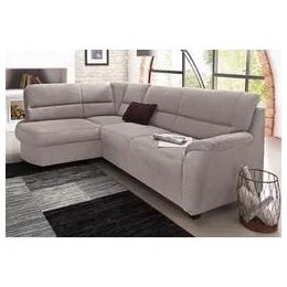 Sit & More Ecksofa SIT & MORE "Pandora L-Form" Sofas Gr. B/H/T: 251cm x 91cm x 176cm, Luxus-Microfaser, Ottomane links, mit Bettfunktion-ohne Bettkasten, grau wahlweise mit Bettfunktion und Bettkasten