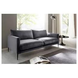 3-Sitzer TRENDS BY HG "Svea", grau, B:200cm H:80cm T:88cm, Sofas, mit Metallfuß, frei im Raum stellbar