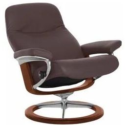 Relaxsessel stressless "Garda", braun (braun batick), B:82cm H:102cm T:72cm, Sessel, mit Signature Base, Größe M, Gestell Braun