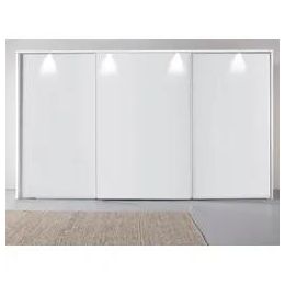 Schwebetürenschrank Rauch "Oteli" Schränke Gr. B/H/T: 368 cm x 233 cm x 68 cm, mit Beleuchtung, 3 St., weiß inkl. Passepartout optional mit Beleuchtung