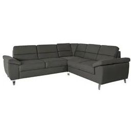 Sit & More Ecksofa SIT & MORE "Sorano L-Form" Sofas Gr. B/H/T: 249cm x 88cm x 229cm, Struktur fein, langer Schenkel links, ohne Funktion, grau (anthrazit) wahlweise mit Bett- und Relaxfunktion, inkl. Bettkasten