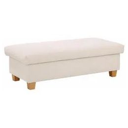 Hocker Home Affaire "Lyla" Gr. B/H/T: 131 cm x 42 cm x 61 cm, Struktur fein, beige (natur) mit Stauraum, Breite 131 cm