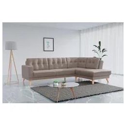 Sit & More Ecksofa SIT & MORE "Lavida L-Form" Sofas Gr. B/H/T: 298cm x 90cm x 198cm, Luxus-Microfaser Euphoria, Ottomane rechts, mit Kipper-mit Bettkasten-4 Rückenkissen-belastbar bis 660 kg, grau (elefant) wahlweise mit Kippfunktion und Bettkasten