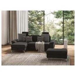 Sit & More Ecksofa SIT & MORE "Padua L-Form" Sofas Gr. B/H/T: 277cm x 89cm x 170cm, Luxus-Microfaser Euphoria, Recamiere links, mit Sitztiefenverstellung-mit Armteilfunktion, grau (fango) inklusive Sitztiefenverstellung, Armteilfunktion und Federkern